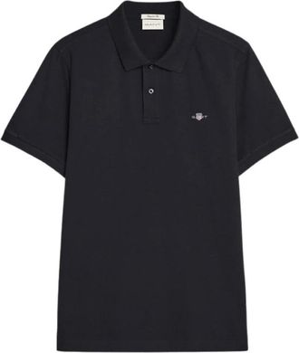GANT Femme, Tops, Noir, Taille: 42 FR Reg Shield SS Pique Polo