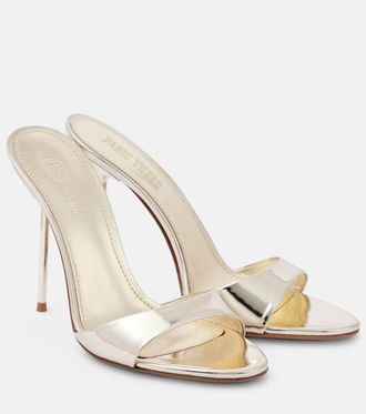 PARIS TEXAS Sandalen Lidia 105 aus Metallic-Leder