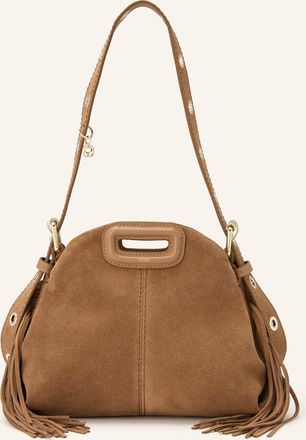 Maje Umh&auml;ngetasche beige