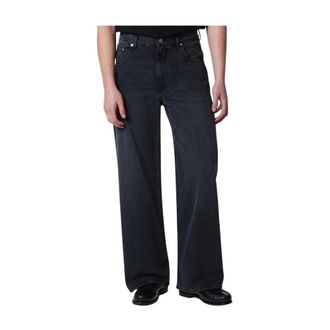S&eacute;fr Jean Coupe Droite Relax - Homme - Jeans - Noir - Taille: W33