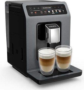 Krups Krups Evidence Hot & Cold Kaffeevollautomat, 18 Getränkespezialitäten, heiße und kalte Getränke, One-Touch Cappuccino, Milchsystem, automatischer Pfle