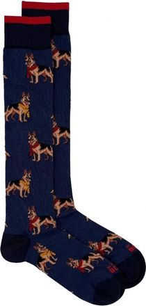 In The Box Homme, Sous-v&ecirc;tements, Bleu, Taille: L/Xl Chaussettes Longues Berger Allemand