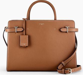 Le Tanneur Grand sac &agrave; main Emilie en cuir grain&eacute;