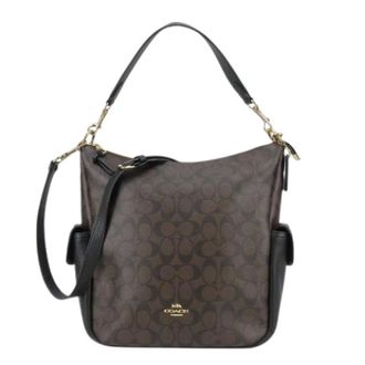 Coach Sac &agrave; bandouli&egrave;re en toile Pre-owned - Femme - Pre-owned - Brun - Taille: ONE Size