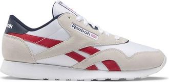 Reebok Baskets Classiques Nyln 61 pour Homme, FTWR Blanc Flash Rouge Vecteur Marine, 42 EU