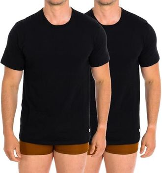 Champion Coton, T-shirt, Homme, Noir (Noir 3am), X-Large (Taille Fabricant:XL), Lot de 2