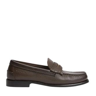 Tommy Hilfiger Penny Loafer aus genarbtem Leder - - Shoes - Herren - Braun - 40 EU