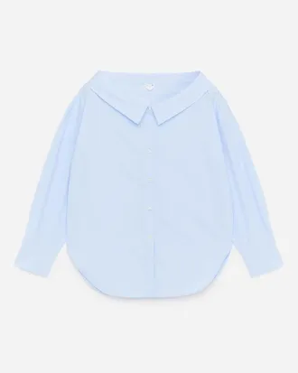 Arket Bluse Mit Weitem Ausschnitt -Blau