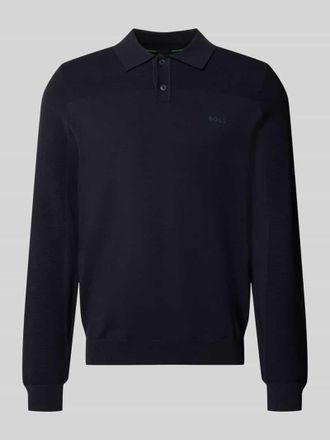 HUGO BOSS Relaxed Fit Poloshirt mit Woll-Anteil Modell KN_Momentum-X PL