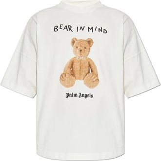 Palm Angels Homme, Tops, Beige, Taille: M T-Chemises