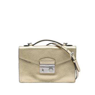Prada Sac &agrave; main Sound Lock Pre-owned - Femme - Pre-owned - Jaune - Taille: ONE Size