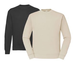 Fruit Of The Loom Herren 62-202-0 Set-IN Sweatshirts 1er/2er - 1x Schwarz, 1x Natural & 1x HLKauf Block - Gr&ouml;&szlig;e: XL