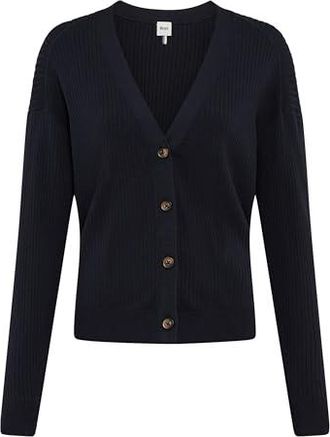 Brax Style.anique Merino Viscose Rib Cardigan, Bleu Marine (22), 44 Femme