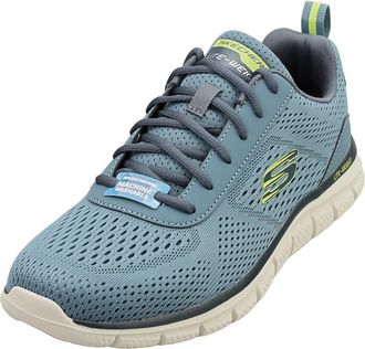 Skechers Herren Track Leshur Sneaker, Slate Mesh/Synthetic, 48.5 EU
