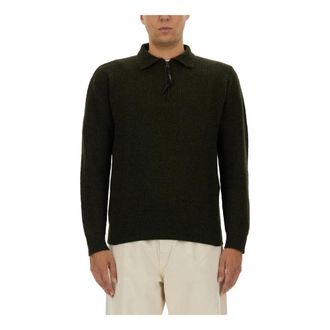 Aspesi M171 Wool Crewneck - - Knitwear - Herren - Gr&uuml;n - XL
