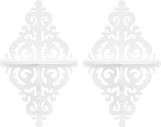 BESPORTBLE 2 Stück Kreatives Wandregal aus Multifunktionales Hängendes Aufbewahrungsregal für Wohnzimmer Schlafzimmer und Küche Einfache Montage Platzsparendes O