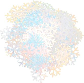 Garneck 600 St&uuml;ck Schneeflocken Konfetti Weihnachten Handliche Streudeko aus Papier Vielseitig f&uuml;r Tisch Fenster Party und Foto Requisite