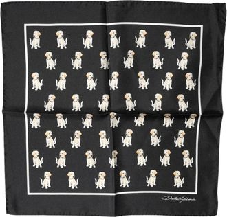 Dolce & Gabbana Homme, Accessoires, Noir, Taille: ONE Size Pochette Mouchoir