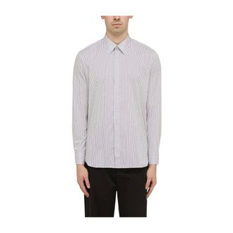 Pantaloni Torino Homme, Chemises, Blanc, Taille: XL Chemise en Viscose &agrave; Rayures