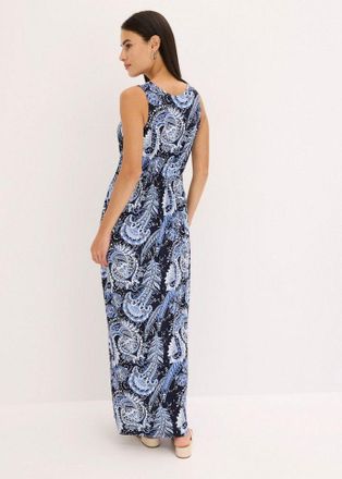 Bonprix Maxikleid aus Viskose und Elasthan, ausgestellte Passform, &auml;rmellos