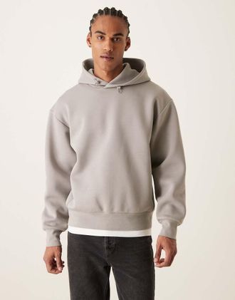 Arket Sweat &agrave; capuche &agrave; assortir imitation n&eacute;opr&egrave;ne - Taupe-Brown