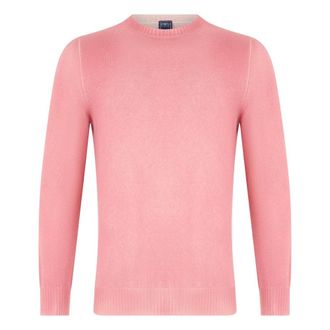 Fedeli Lang&auml;rmliger- weicher Pullover - - Knitwear - Herren - Rosa - M