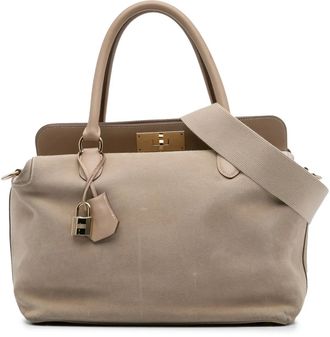 Herm&egrave;s Hobo Bags - Veau Grizzly and Swift Toolbox 33 - Gr. unisize - in Braun - f&uuml;r Damen