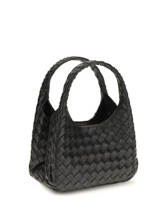 Bottega Veneta Baby Campana Lambskin Leather Shoulder Bag - Black