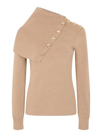 Paco Rabanne Pull Col Rond - Beige