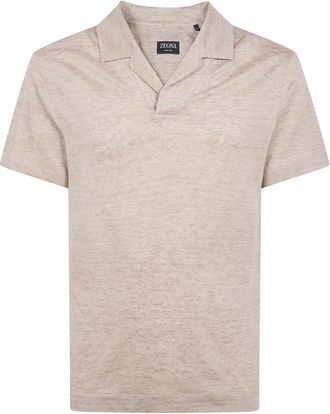 Ermenegildo Zegna Homme, Tops, Beige, Taille: M Polo Punto