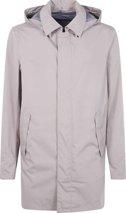 Herno Homme, Manteaux, Gris, Taille: XL Singlebreasted Carcoat Fuctional