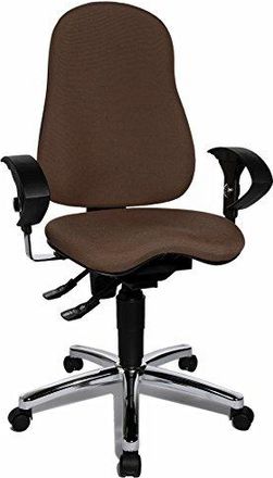 Topstar Topstar SI59UG08, Sitness 10 ergonomischer Bürostuhl, Schreibtischstuhl, inkl. höhenverstellbaren Armlehnen, Bezugsstoff dunkelbraun
