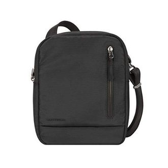 Travelon Mixte Urbain Urban Petit Sac bandoulière antivol, Noir, Small