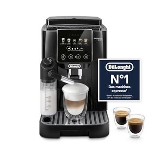 DeLonghi Magnifica Start - Perfetto Machine &agrave; Caf&eacute; Automatique avec LatteCrema Mousseur &agrave; Lait Automatique, 4 Boissons Enregistr&eacute;es, Commandes Soft Touch, Noir