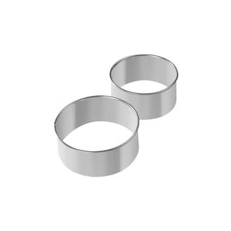 Zenker Fackelmann Teigausstecher, 2er Set, Metall, Mehrfarbig, 8 und 9 cm, Höhe 5 cm