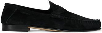 Tom Ford Homme, Chaussures, Noir, Taille: 44 EU Suede Twisted Band Ripley Loafer