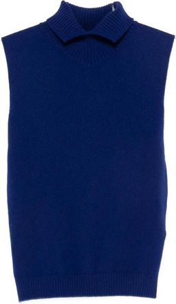 Jil Sander Rundhalspullover - Blau