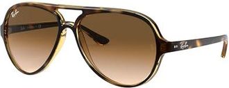 Ray-Ban Lunette de soleil Cats 5000 Aviator, Brown (710/51 Light Havana)