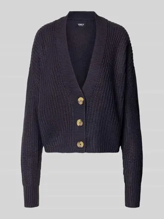 Only Boxy Fit Strickjacke mit V-Ausschnitt Modell CAROL