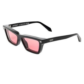 Off-white Cambridge Quadratisch-Sonnenbrille f&uuml;r Damen (Schwarz/Rot)