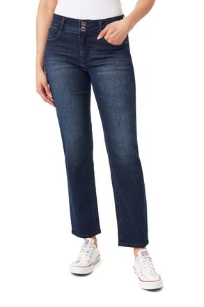 Angels Forever Young Damen Curvy Straight Mid-Rise Jeans, Amaryllis, 48