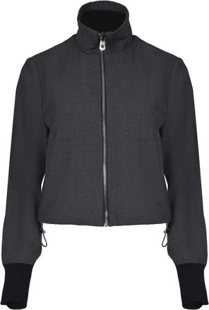 Pinko Pinko, Femme, Vestes, Gris, Taille: 40 FR Gracia Bomber Tinto Filo Accoppiato