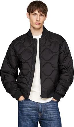 Tommy Hilfiger Veste Matelass&eacute;e Homme Onion Quilted Bomber Mi-Saison, Noir (Black), L