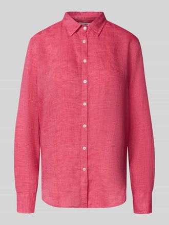 0039 Italy Hemdbluse aus Leinen mit Kentkragen Modell MIRA