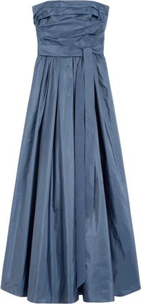 Max Mara Femme, Robes, Bleu, Taille: 36 FR Taffeta Bustier Dress