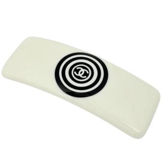 Chanel Barrette Pre-owned - Femme - Pre-owned - Blanc - Taille: ONE Size