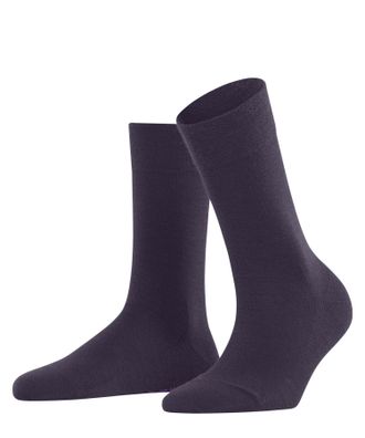 Falke Damen Socken Sensitive Berlin W So Wolle Baumwolle mit Komfortbund 1 Paar, Rot Wineberry 8761, 39-42