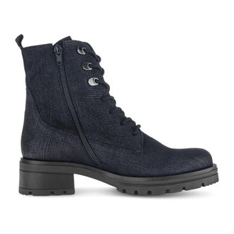 Gabor Elegante Leder-Stiefelette - - Shoes - Damen - Blau - 39 EU