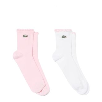 Lacoste Chaussettes &agrave; Volants (Lot de 2) - Femme - Sous-v&ecirc;tements - Multicolore - Taille: XS