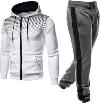 Generic Ensemble complet de sport 2026 pour homme - Costume d&eacute;contract&eacute; &agrave; manches longues pour homme - Ensemble de couleurs assorties &agrave; manches longues pour l